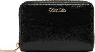 Calvin Klein Geldb&ouml;rse Calvin Klein Foil Glossy Square Zip Around LV04F1201G Schwarz