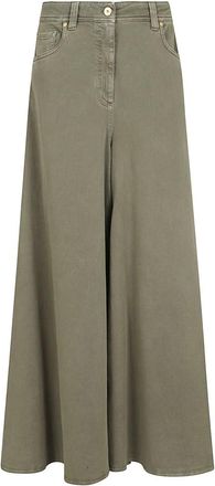 Brunello Cucinelli Femme, Jupes, Vert, Taille: 38 FR Pantalone Tinto