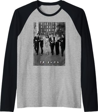 Friends TV Show Poster Iconic Group NYC Street Retro 90er Jahre Fan Raglan