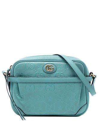 Gucci 2016-2025 GG Star gepr&auml;gte Umh&auml;ngetasche - Blau