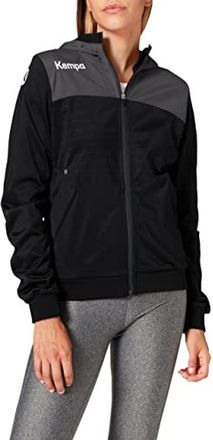 Kempa Damen Emotion 2.0 Kapuzenjacke, schwarz/Anthra, x_l