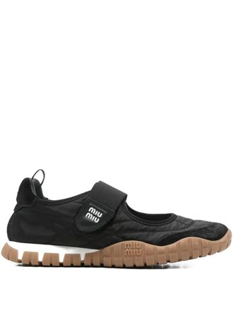 Miu Miu ballerines &agrave; bride - Noir