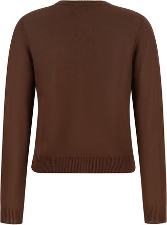 Ganni Argyle Intarsia Cardigan - Brown