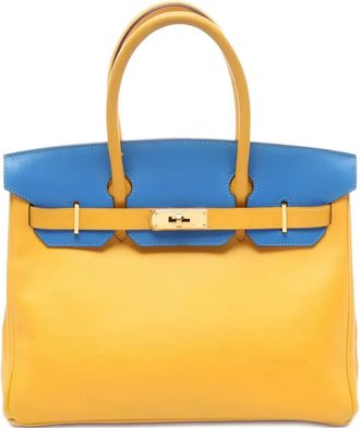 Herm&egrave;s 1996 Birkin Tote Bag 30cm - Gelb