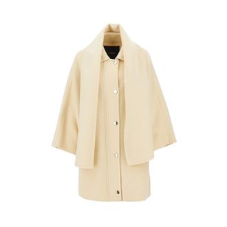 Pinko Pinko - Cape Ciclamino - Femme - Vestes - Beige - Taille: 38 FR