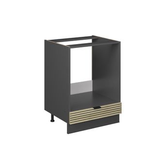 Vicco K&uuml;chenschr&auml;nke Fame-Line, Herdschrank, Eiche Paneel, 60 cm ohne Arbeitsplatte