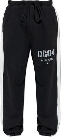 Dolce & Gabbana Homme, Pantalons, Noir, Taille: M Pantalon de surv&ecirc;tement avec chevilles c&ocirc;tel&eacute;es