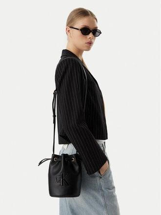 Calvin Klein Handtasche Bold Ck Small LV04F3640G Schwarz