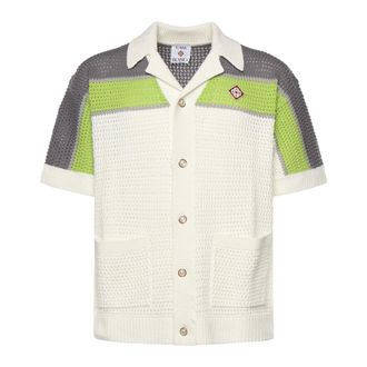 Casablanca Homme, Chemises, Multicolore, Taille: L Crochet Shirt