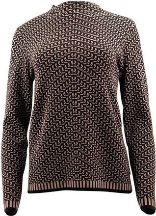 Passioni Strickpullover mit stylischem Fischgr&auml;tenmuster