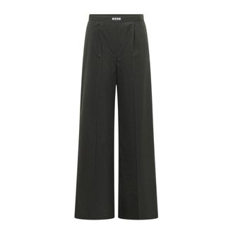 Msgm Wide Hosen - - Trousers - Damen - Schwarzk - S