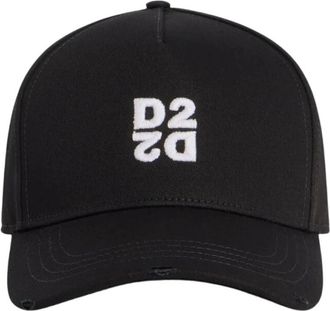 Dsquared2 Homme, Accessoires, Noir, Taille: ONE Size Casquette de baseball D2 Upside Down