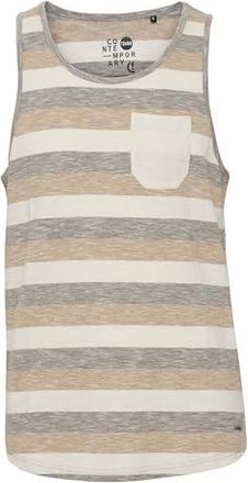 Solid SDWhicco Homme Tanktop T-Shirt musclé avec col Rond Poche Poitrine 100% Coton Regular Fit, Taille:2XL, Couleur:Dusty Oliv (3784)