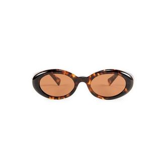 Miu Miu Lunettes de soleil ovales &agrave; monture &eacute;cailles
