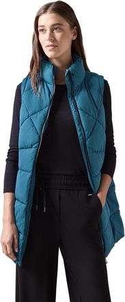 Cecil Damen B220234 Lange Weste, Nordic Aqua Blue, XS