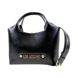 Love Moschino Femme, Sacs, Noir, Taille: ONE Size Pu 2 Manici Piccola c/Tracolla