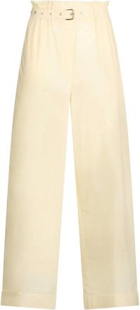 Liu Jo Femme, Pantalons, Jaune, Taille: 36 FR Pantaloni a vita alta