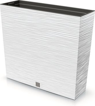 Prosperplast Furu Case Tower Blumentopf, Wei&szlig;