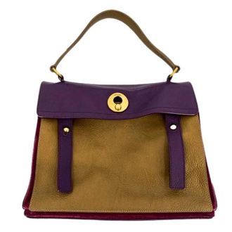 Saint Laurent Cabas Vintage Pre-owned - Femme - Pre-owned - Violet - Taille: ONE Size
