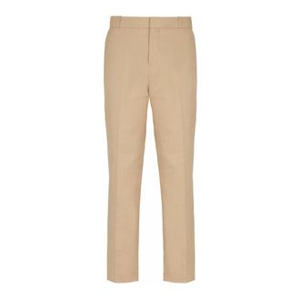 Balmain Gerade geschnittene Hose aus Canvas - - Trousers - Herren - Beige - M