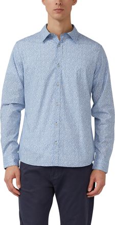 s.Oliver Slim Fit: Hemd aus Baumwollstretch mit All-over-Print