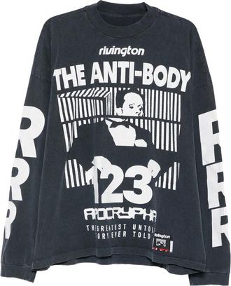 RRR123 Graphic-print Long-sleeve T-shirt