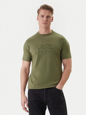 Karl Lagerfeld T-Shirt 755035 562221 Gr&uuml;n Regular Fit