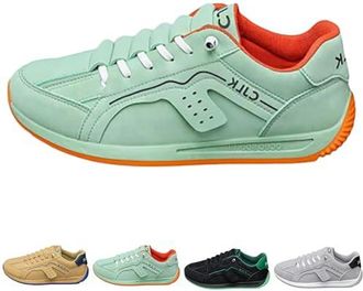 Generic Baskets en cuir pour homme - Chaussures de sport - Semelle plate - Chaussures de sport modernes - Chaussures de course - Chaussures de loisirs - Chaus