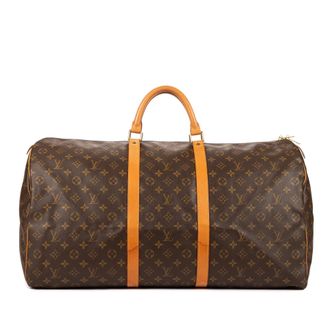 Louis Vuitton Crossbody Bags - Keepall 55 - Gr. unisize - in Braun - f&uuml;r Damen