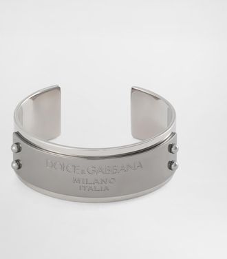 Dolce & Gabbana Armreif Mit -logo - Mann Bijoux Silber Metall Onesize