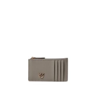 Pinko Pinko, Femme, Accessoires, Gris, Taille: ONE Size Porte-cartes Airone