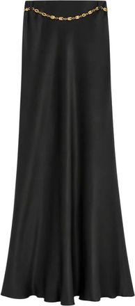 Liviana Conti Jupe longue avec cha&icirc;ne bijou - Femme - Jupes - Noir - Taille: 42 FR