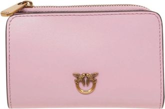 Pinko Pinko, Femme, Accessoires, Rose, Taille: ONE Size Small Grained Leather Wallet