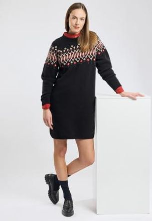 Armor Lux Robe, Jacquard Noir/Passata, X-Small Femme