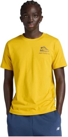 New Balance Homme, Tops, Jaune, Taille: XL Shoe Sketch T-shirt