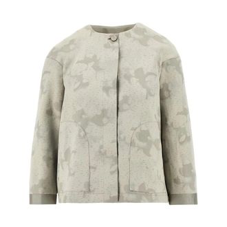 Emporio Armani ASV Camo Flower Jacquard Jacke - - Jackets - Damen - Grau - M