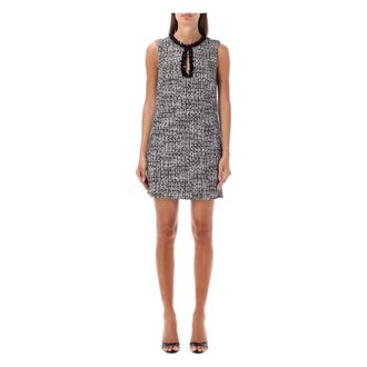 Self Portrait Femme, Robes, Multicolore, Taille: 34 FR Mini-robe noire en boucl&eacute;