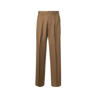 Laneus Homme, Pantalons, Brun, Taille: M Pantalon &agrave; jambes larges