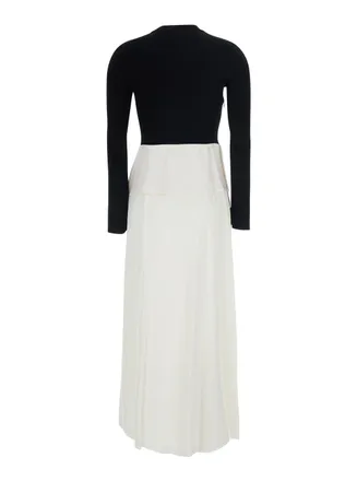 SIMKHAI V-Neck Draped Dress - Black