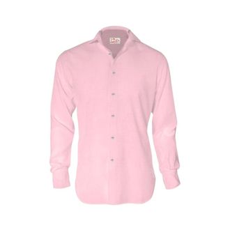 Saint Barth Homme, Chemises, Rose, Taille: M Pamplona Linen Shirt