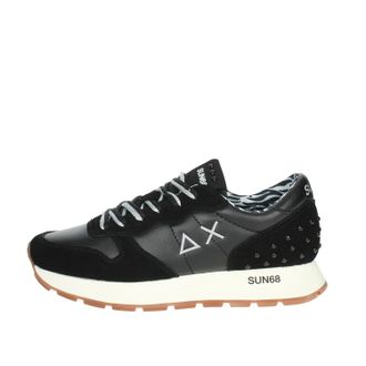 Sun 68 Sneaker Running Ally Studs in Pelle/Suede Nero Donna D24SU15 Z43206 36