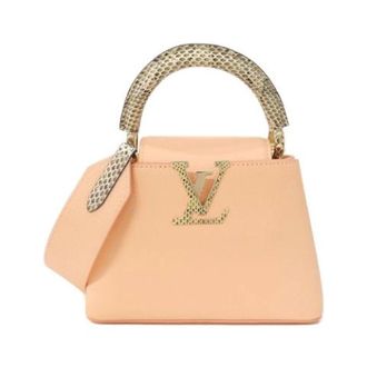 Louis Vuitton Pre-owned Capucines Mini Exotic Leather Bag - - Pre-owned - Damen - Beige - ONE SIZE
