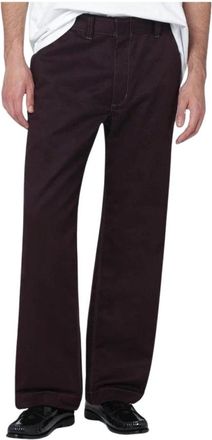 Needles Pantalon Large - Homme - Pantalons - Rouge - Taille: XL