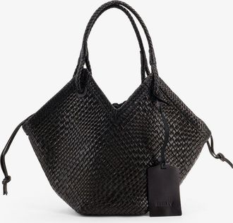 Ibeliv Trinity Medium vegetable leather shoulder bag with woven pattern - IBELIV - gender_Woman