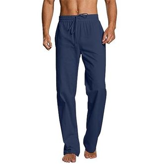 Generic Pantalon d&eacute;contract&eacute; pour homme, pantalon de golf pour homme, pantalon de sport uni &agrave; jambe droite, confortable, pantalon de jogging, de yoga, taille 