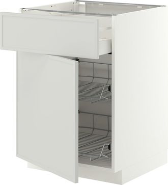 IKEA METOD / MAXIMERA Unterschrank mit Drahtkorb/T&uuml;r