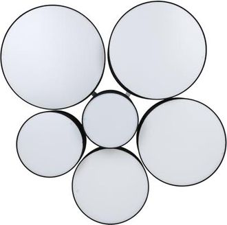 Eglo Deckenlampe Pastore 2, 6 flammige Deckenleuchte, Wohnzimmerlampe aus Textil in Schwarz, Wei&szlig;, Schlafzimmerlampe, Flurlampe Decke mit E27 Fassung