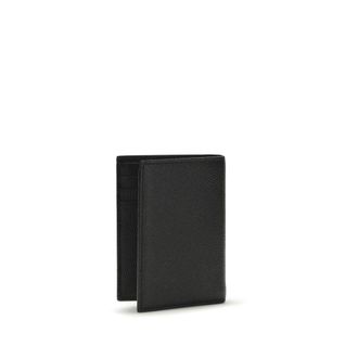 Valentino Garavani Mens Black Calf Leather Bos Taurus Wallet