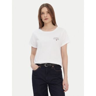 Tommy Hilfiger T-Shirt UW0UW04525 Wei&szlig; Relaxed Fit
