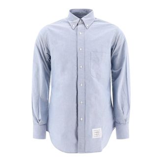 Thom Browne Blaues Button-Down Hemd f&uuml;r M&auml;nner - - Shirts - Herren - Blau - M